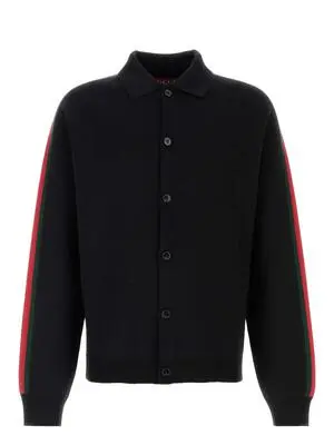 Gucci Wool Blend Cardigan - Black