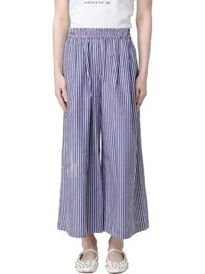Max Mara Striped Wide-leg Trousers - Blue