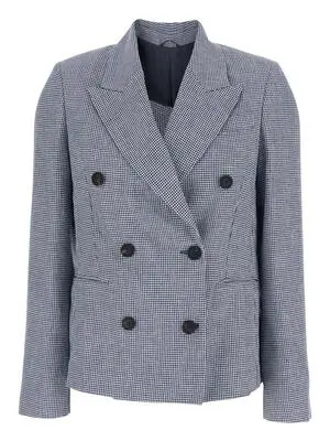 Brunello Cucinelli Wool Double-breasted Jacket - Multicolor