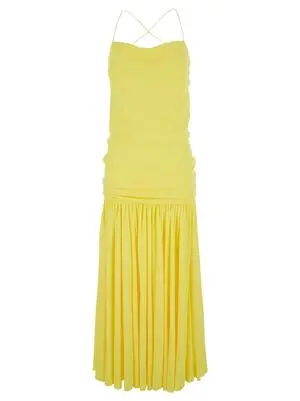 Jacquemus Straight Neckline Tech Fabric Dress - Multicolor