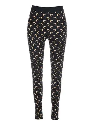 MARINE SERRE MARINE SERRE Moon Print Jersey Leggings Multicolor