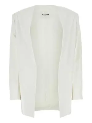 JIL SANDER Viscose Blazer - White