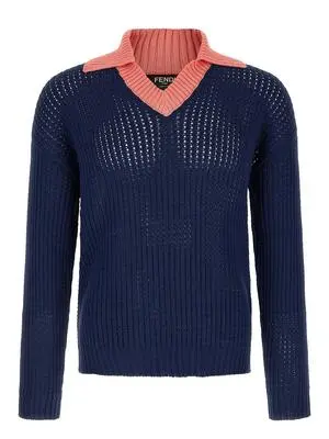 FENDI Fendi Cablé Braided Sweater