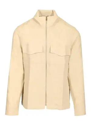 Paul Smith Linen Jacket With Patch Pockets - White