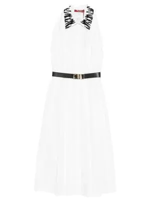 Max Mara Cotton Blend Midi Dress - Multicolor