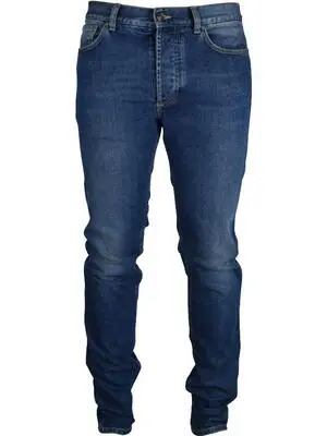 Givenchy Slim Fit Cotton Jeans - Blue