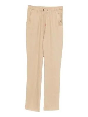 Kiton KITON Linen Drawstring Waist Pants Multicolor