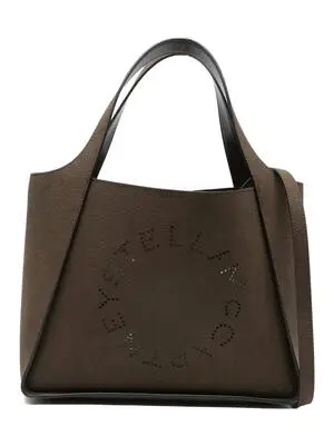 Stella McCartney STELLA MCCARTNEY Tote Bag With Perforated Logo Brown