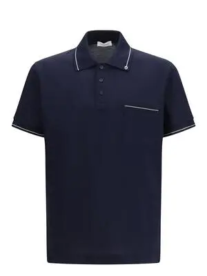 FERRAGAMO Gancini Polo Shirt - Blue