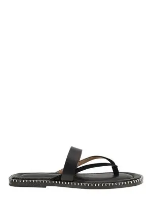 Dries Van Noten Embellished Leather Slip-on Sandals With Sequins - Black