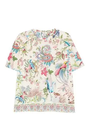 Etro Floral Print T-shirt - Multicolor