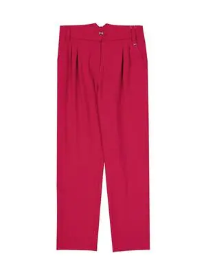Herno High Waist Wool Blend Pants - Red