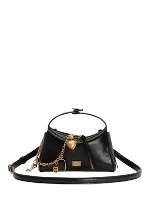 Dolce & Gabbana Shoulder Bag With Applique - Black
