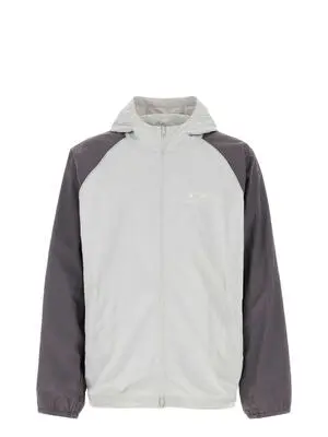 Balenciaga Light Grey Tech Fabric Hooded Jacket - Gray