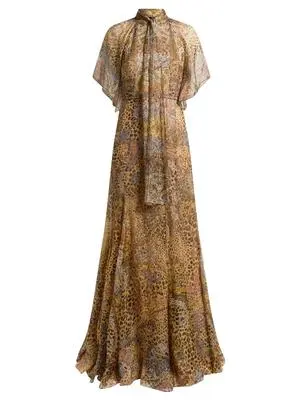 Etro Printed Silk Maxi Dress - Multicolor