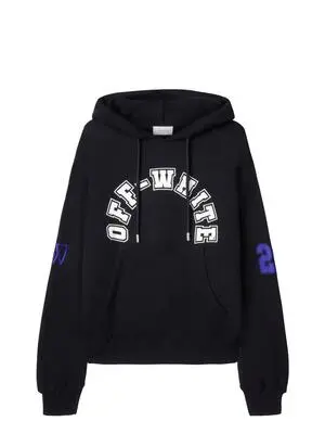 Off-White Logo Print Hooded Sweatshirt - Black