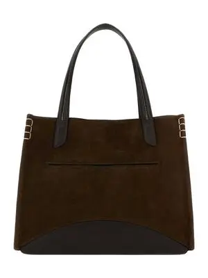 JW Anderson Suede Loafer Shopping Bag - Brown