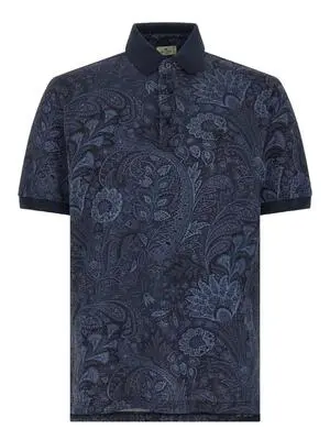 Etro Pegasus Arnica Polo With Paisley Pattern - Multicolor