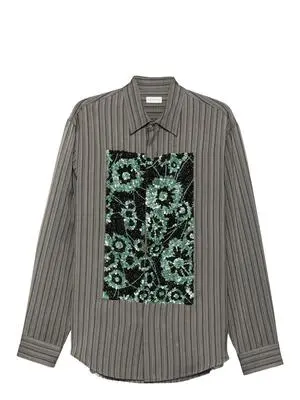 Dries Van Noten Caper Emb Shirt - Gray
