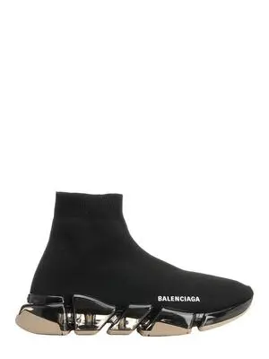 Balenciaga Speed 2.0 Full Clear Sole Sneaker - Black