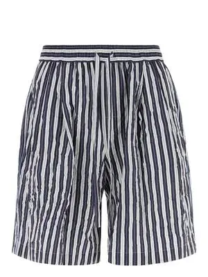Dolce & Gabbana Embroidered Viscose Blend Bermuda Shorts - Multicolor