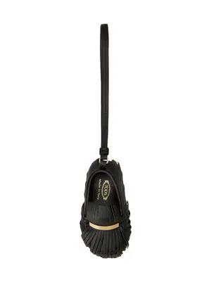 TOD'S Charm Gommino In Pelle - Black