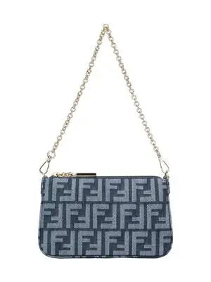 Fendi Baguette Pouch Tessuto Ff - Multicolor