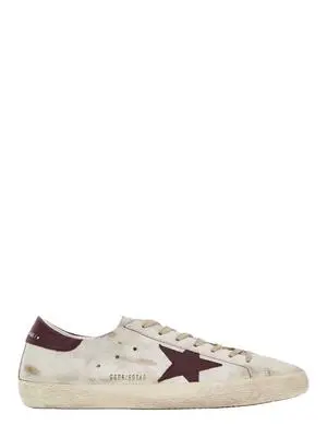 GOLDEN GOOSE GOLDEN GOOSE Deluxe Brand Chalk Leather Super Star Sneakers Gray
