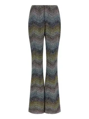 Missoni Lamé Viscose Pants With Micro Sequin Application - Multicolor