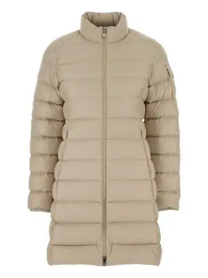 Moncler Sand Polyester Igresse Down Jacket - Brown