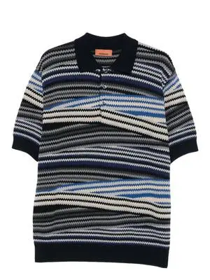 Missoni Striped Polo - Blue
