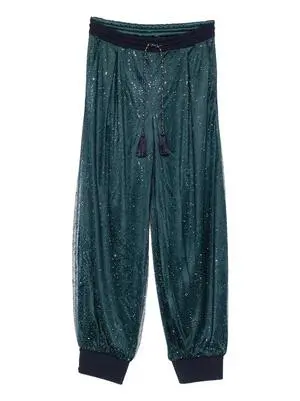 Giorgio Armani Embellished Tapered Trousers - Blue
