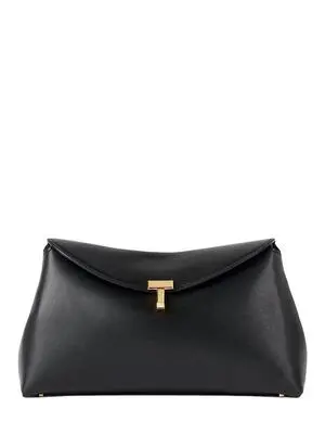 TOTEME Smooth Calfskin T-lock Bag - Black