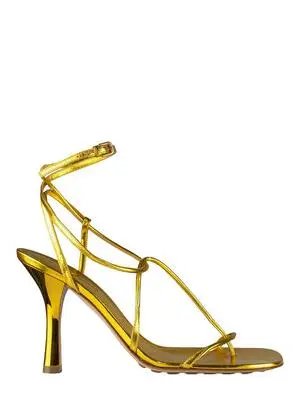 Bottega Veneta Strappy Leather Sandals - Yellow