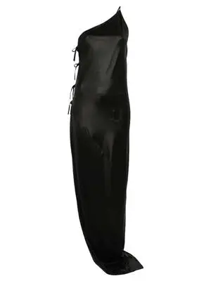 Rick Owens Long One-shoulder Dress - Black