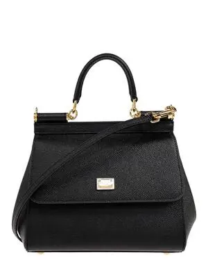 Dolce & Gabbana Sicily Medium Tote Bag - Black