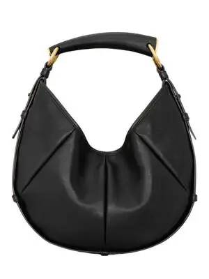 Saint Laurent Leather Tote Bag With Gold-tone Hardware - Black