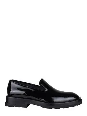 ALEXANDER MCQUEEN Alexander McQueen Slip-On Tread Loafers In Black Patent Leather