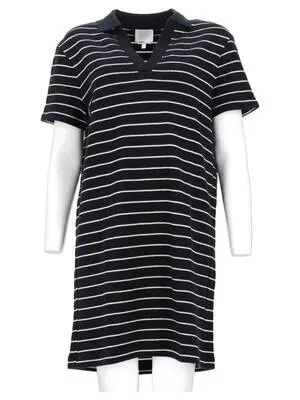 A.p.c. Striped Polo Dress - Blue