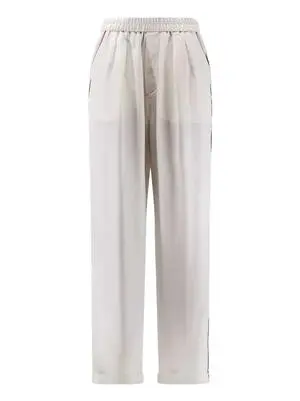 TOM FORD Silk Trousers - Multicolor