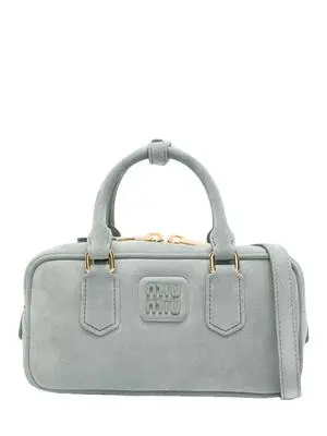 Miu Miu Suede Satchel Bag - Gray