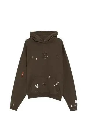 GALLERY DEPT. Paint Splatter Drawstring Hoodie - Brown