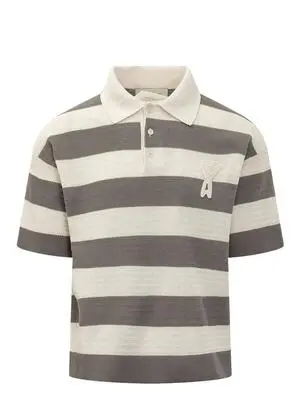 Ami Neutrals Polo Shirts - Cream