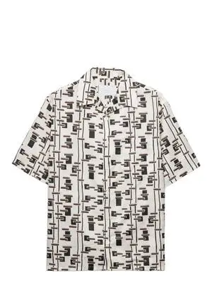 Prada Printed Cotton Blend Bowling Shirt - Multicolor