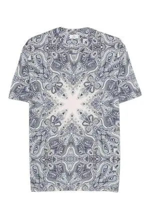 Etro Paisley Print T-shirt - Blue
