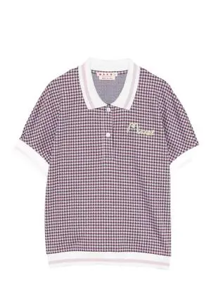 Marni Marni Checked Knit Polo Multicolor