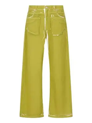 Marni Printed Cotton Trousers - Green