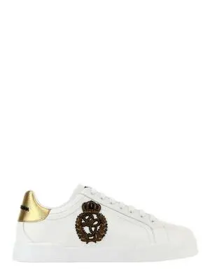 Dolce & Gabbana Portofino Leather Lace-up Sneakers - Multicolor