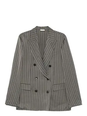 Dries Van Noten Balto Double-breasted Blazer - Gray