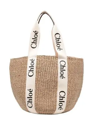 Chloé Woody Large Basket Bag - Multicolor